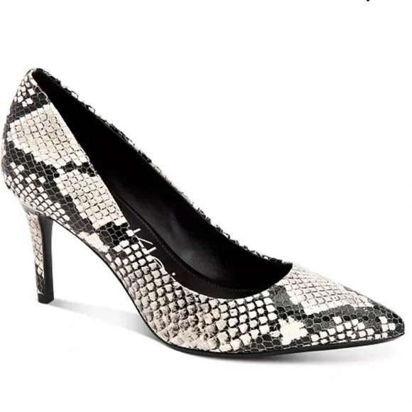 Calvin Klein | Shoes | Calvin Klein Gayle Leather Snakeskin Print ...